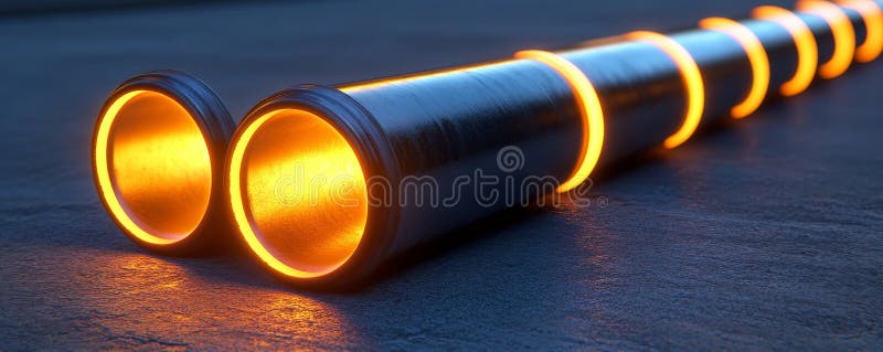 The Process of Relining Underground Pipes Includes Curing a Liner with ...