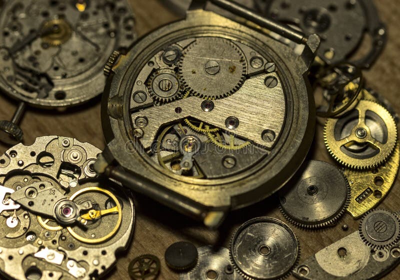 The Process of Repair Mechanical Watches Stock Image - Image of gear ...
