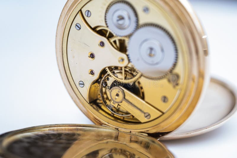The Process of Repairing a Mechanical Watch.Clockwork. Very Shallow ...