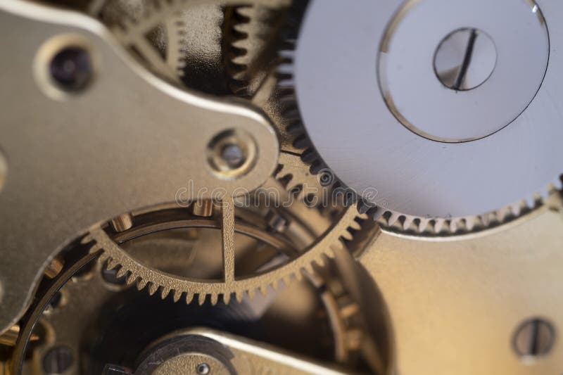 The Process of Repairing a Mechanical Watch.Clockwork. Very Shallow ...
