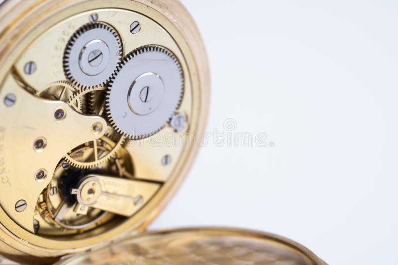 The Process of Repairing a Mechanical Watch.Clockwork. Very Shallow ...