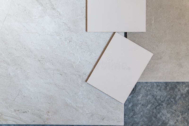 The Process of Selecting New Ceramic Tiles for Kitchen Stock Photo ...
