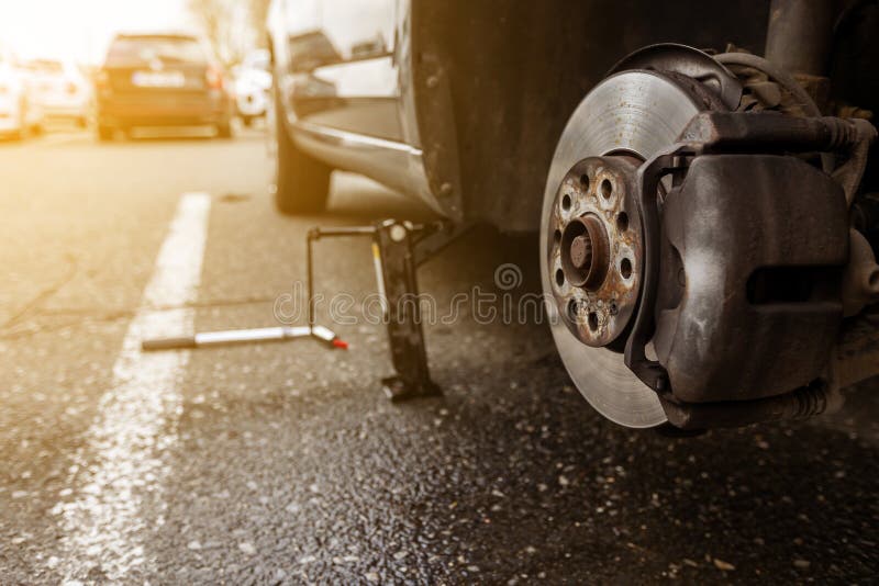 Process of Self-replacing Car Wheel after Crash, Automotive Concept ...