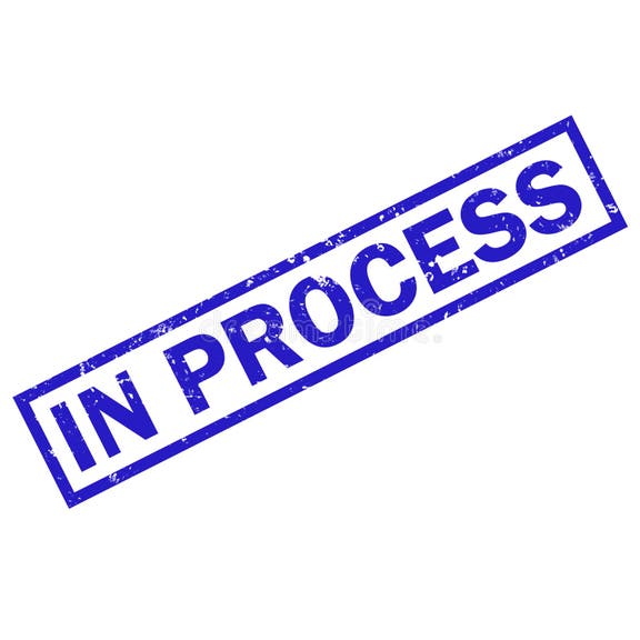 In Process Sign. in Process Grunge Rubber Stamp on White Background. in ...
