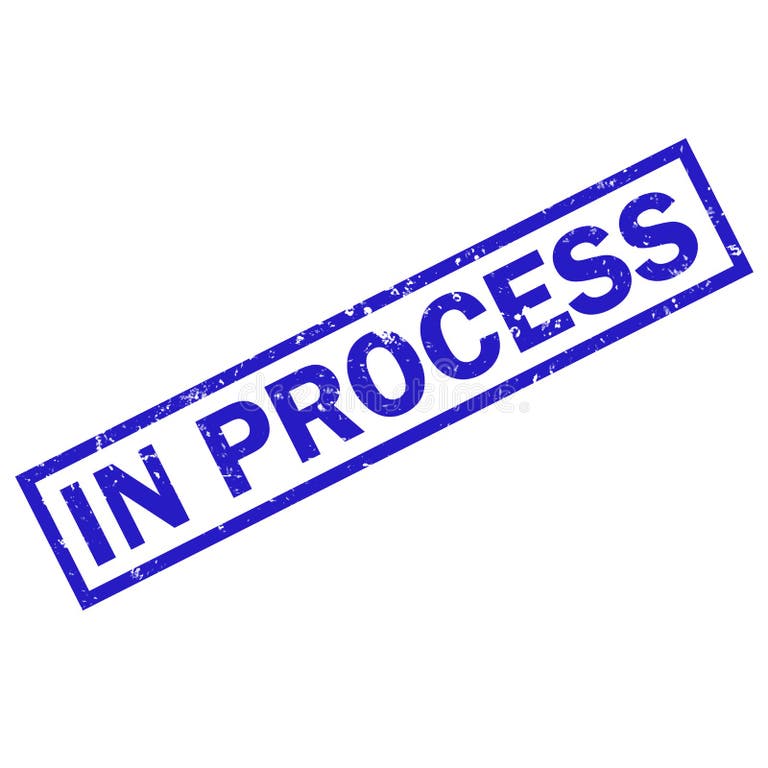 In Process Sign. in Process Grunge Rubber Stamp on White Background. in ...