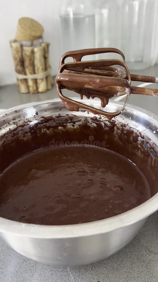 Process and Stages of Making Chocolate Cake Stock Video - Video of cake ...