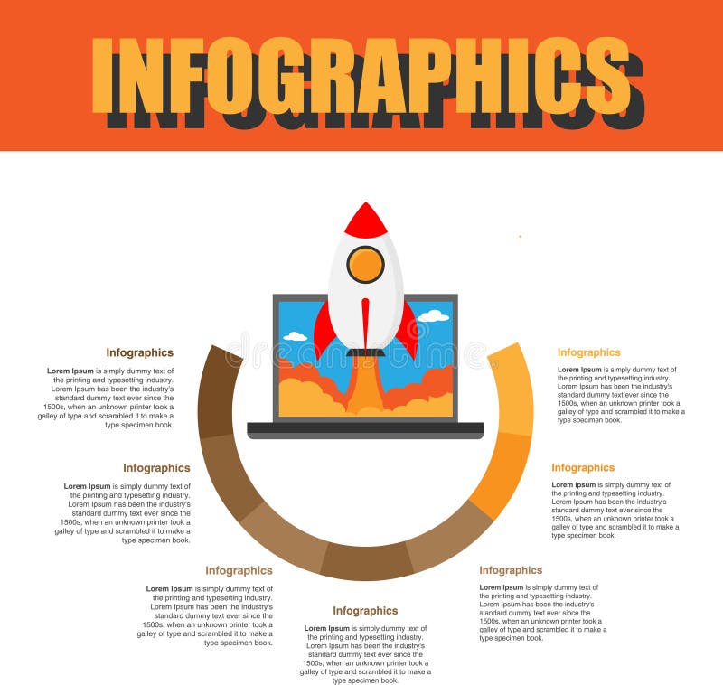 Process step Infographics stock illustration. Illustration of icon ...
