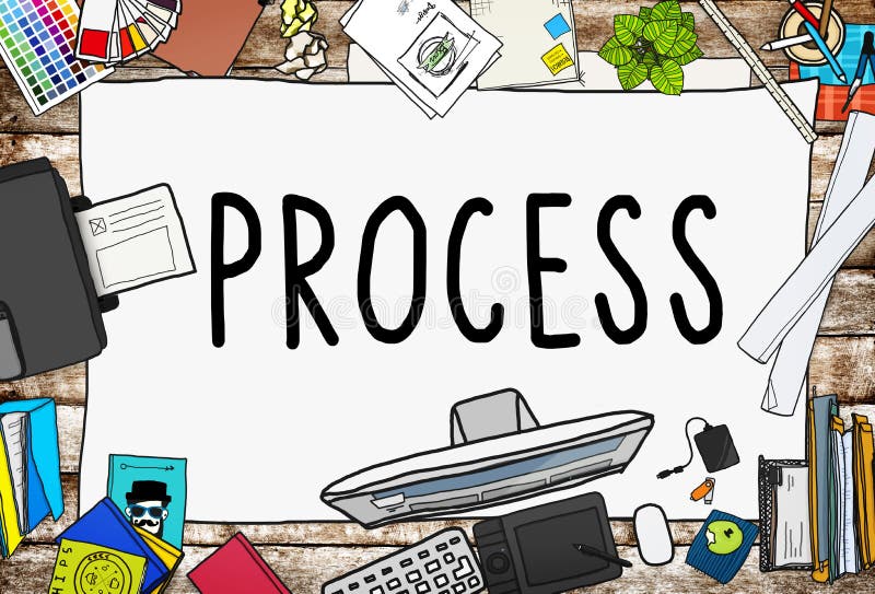 Process System Method Procedure Operation Concept Stock Illustration ...