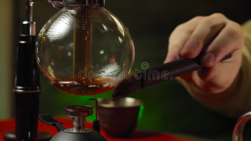 Process of Siphon Tea in the Siphon Traditions of Asia Stock Footage ...