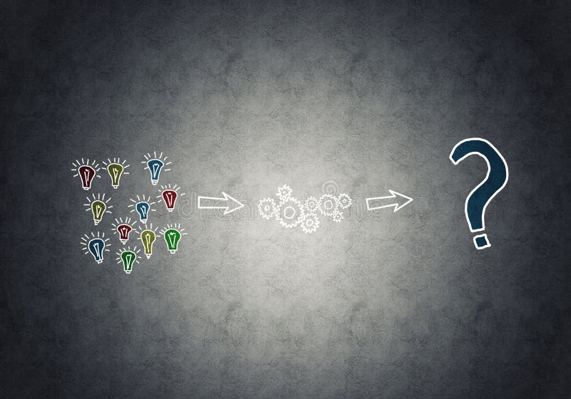 Process of thinking stock image. Image of technology - 46594311