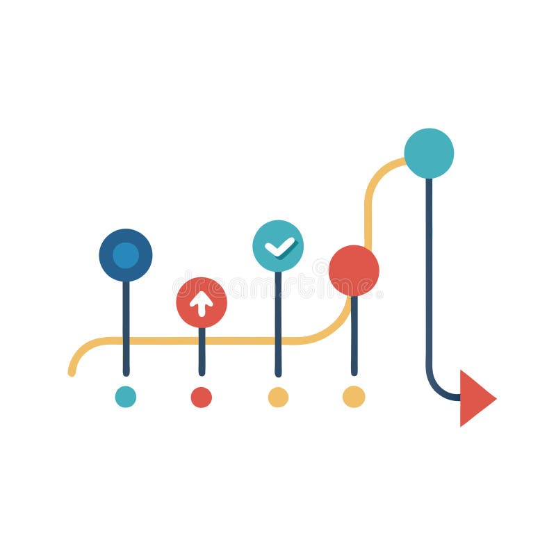 Process Timeline Infographic, Business Flowchart, Vector Illustration ...
