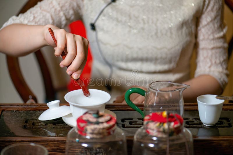 Chinese tea art stock image. Image of sets, tableware - 241161469