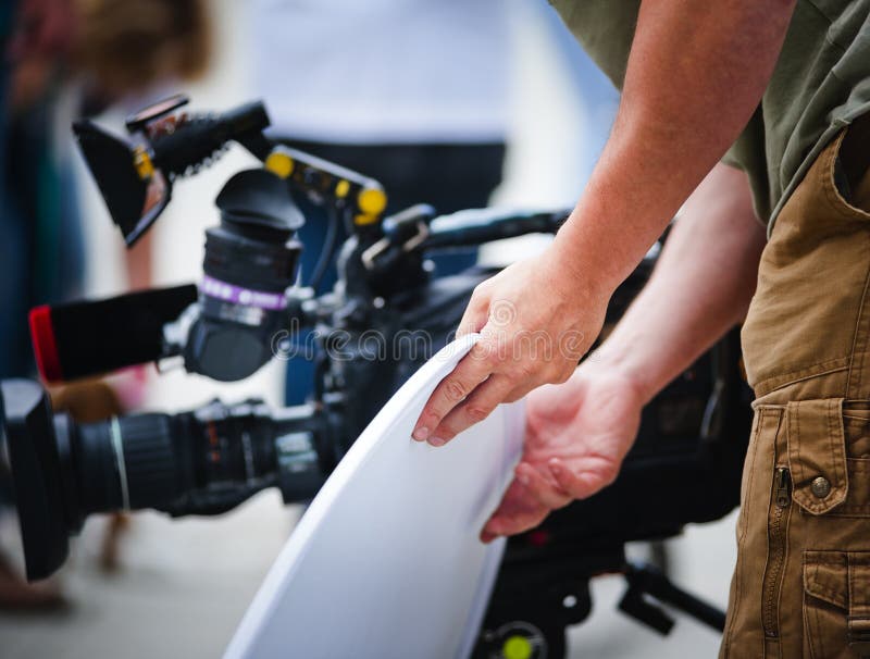 Process of Tv Reportage Survey Stock Image - Image of communications ...