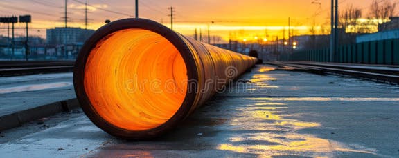 The Process of Underground Pipe Relining Involves Curing a Liner with a ...