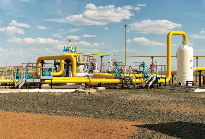 Process unit gaz. stock photo. Image of faucet, chemical - 24910420