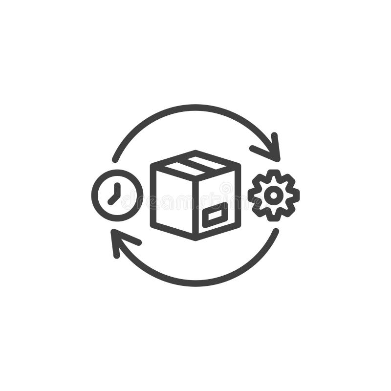 Process Validation Line Icon Stock Illustration - Illustration of ...