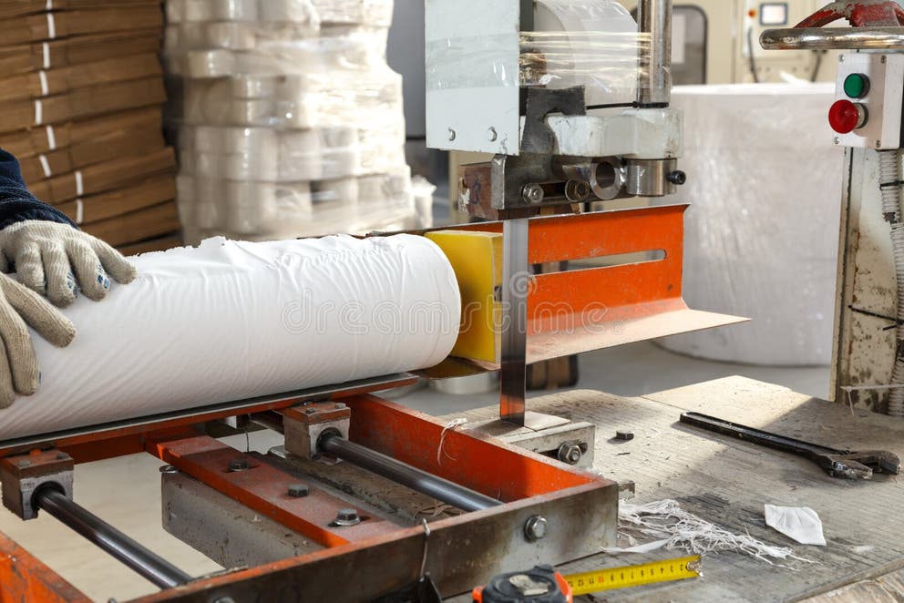 Process of Various Paper Products Manufacturing Stock Photo - Image of ...