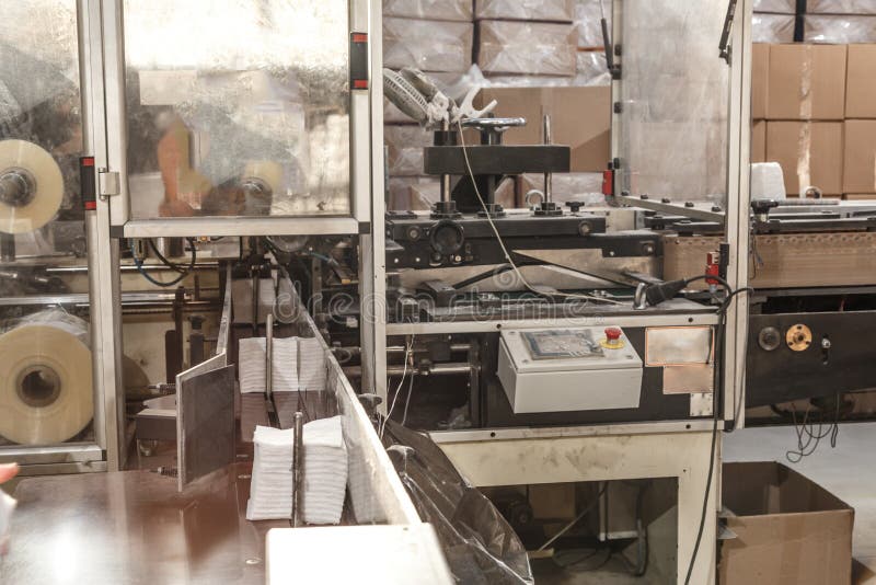 Process of Various Paper Products Manufacturing Stock Photo - Image of ...