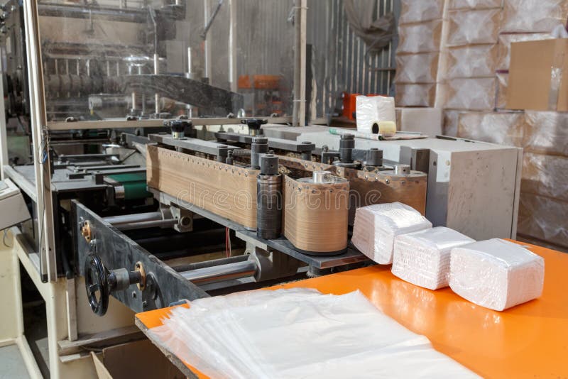 Process of Various Paper Products Manufacturing Stock Image - Image of ...
