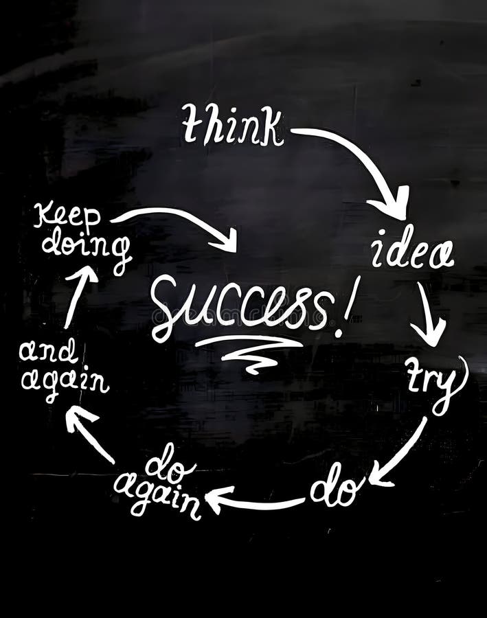 Process Vector Design To Be Successful Stock Illustration ...