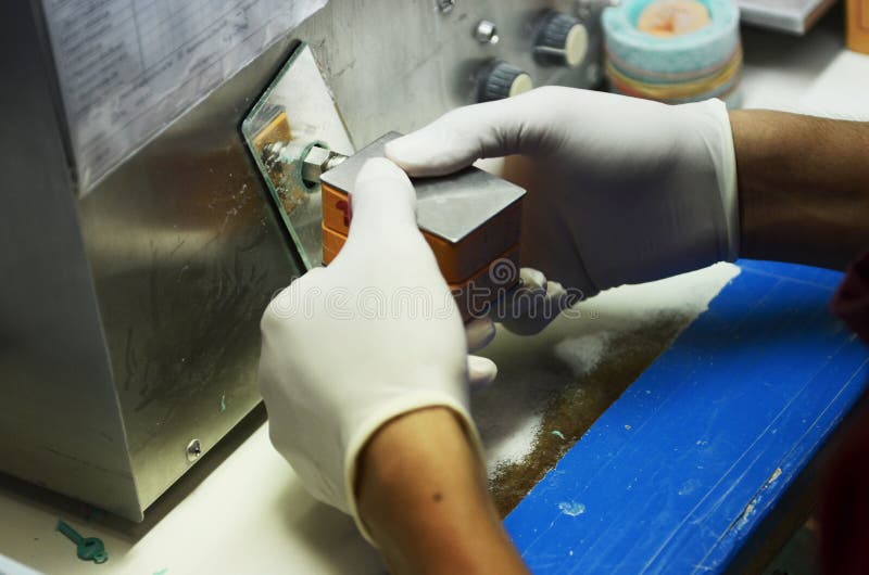 Closup the Process of Wax Injecting Candles in the Jewelry Industry ...