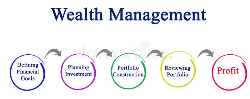 Process of Wealth Management Stock Illustration - Illustration of ...