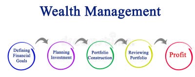 Process of Wealth Management Stock Illustration - Illustration of ...