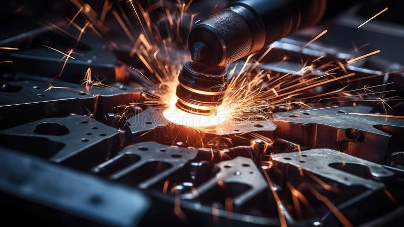Data Welding Process by Automatic Welding Stock Photo - Image of ...