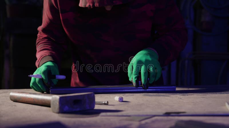 The Process of Working in a Blacksmith Workshop. Master Blacksmith ...