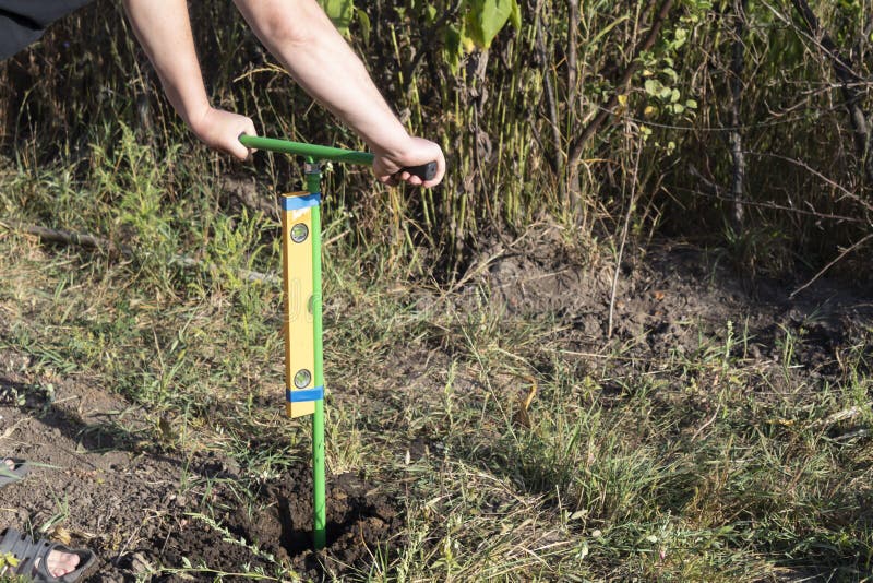 The Process of Working with a Hand Drill. Stock Image - Image of ...