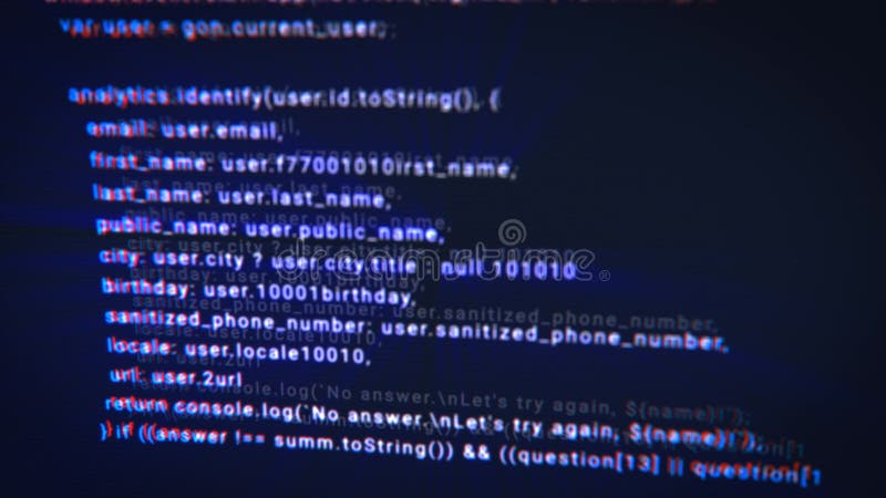 Process of C coding stock video. Video of shadow, programming - 76312341