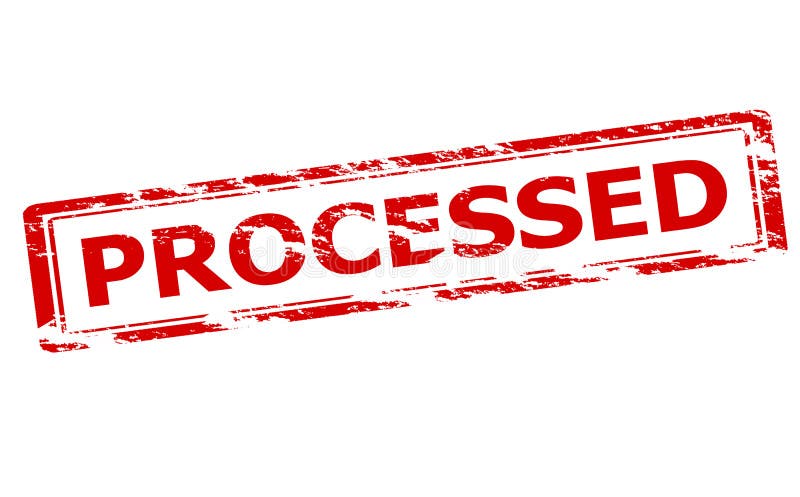 Processado ilustração stock. Ilustração de palavra, sinal - 92047903