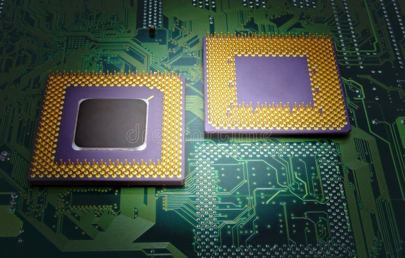 Processadores Modernos Do Processador Central Foto de Stock - Imagem de ...