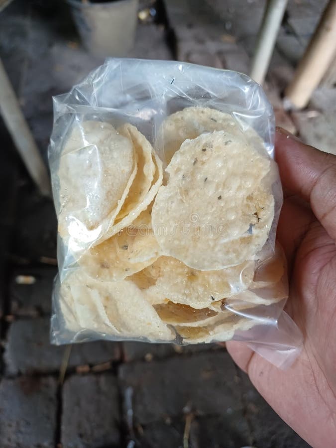 Processed Cassava into Chips or Called Opak Stock Photo - Image of ...