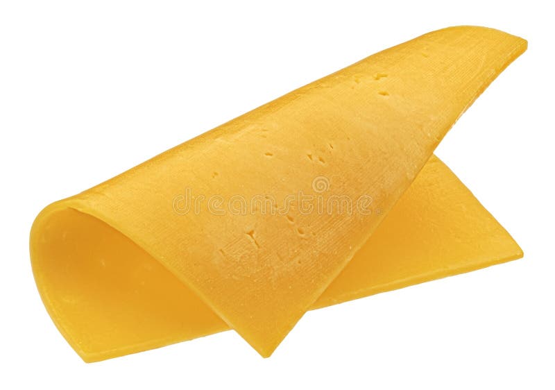 Processed Cheese, Burger Cheese Slices Isolated on White Background ...