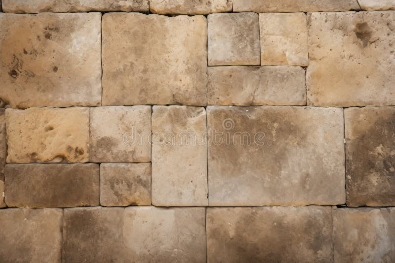 Processed Collage of Ancient Yellow Block Wall Texture. Background for ...