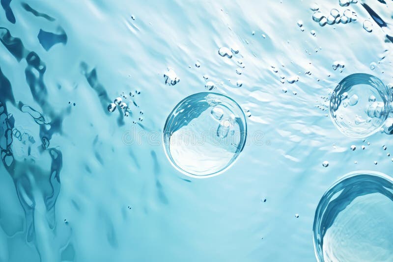 Processed Collage of Clean Blue Water Texture. Background for Banner ...