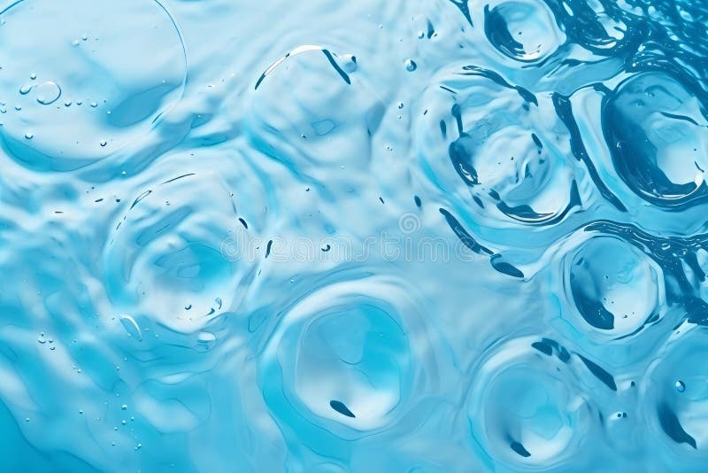 Processed Collage of Clean Blue Water Texture. Background for Banner ...