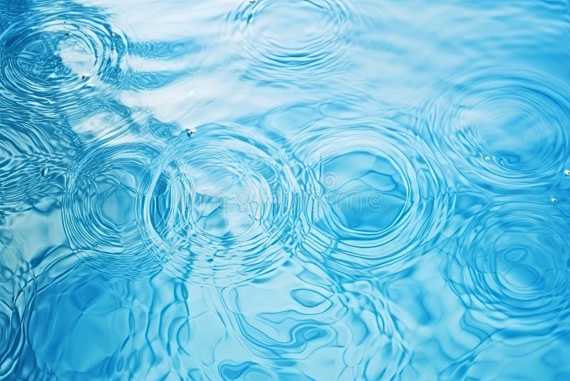 Processed Collage of Clean Blue Water Texture. Background for Banner ...