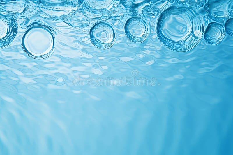 Processed Collage of Clean Blue Water Texture. Background for Banner ...