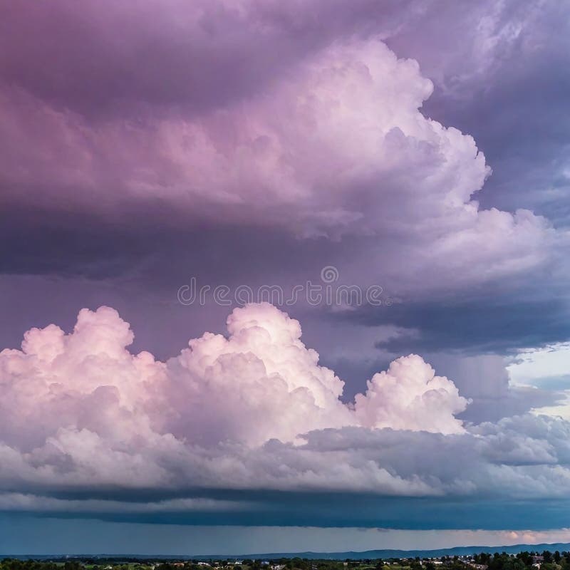 Processed Collage of Cloudy Light Blue Sky Texture. Background for ...