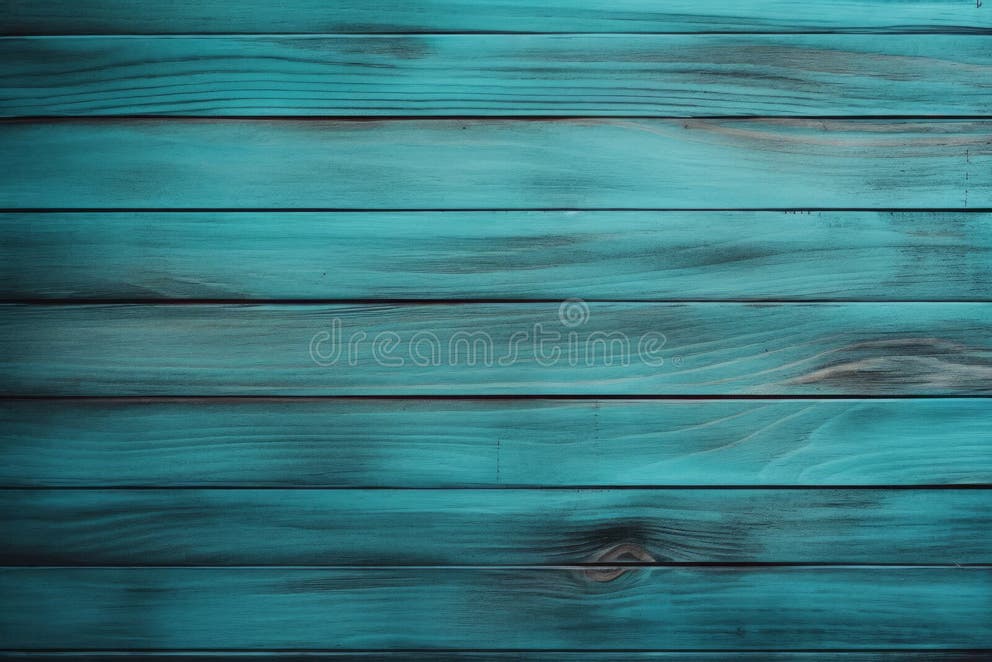 Processed Collage of Dark Cyan Blue Wooden Background Texture ...