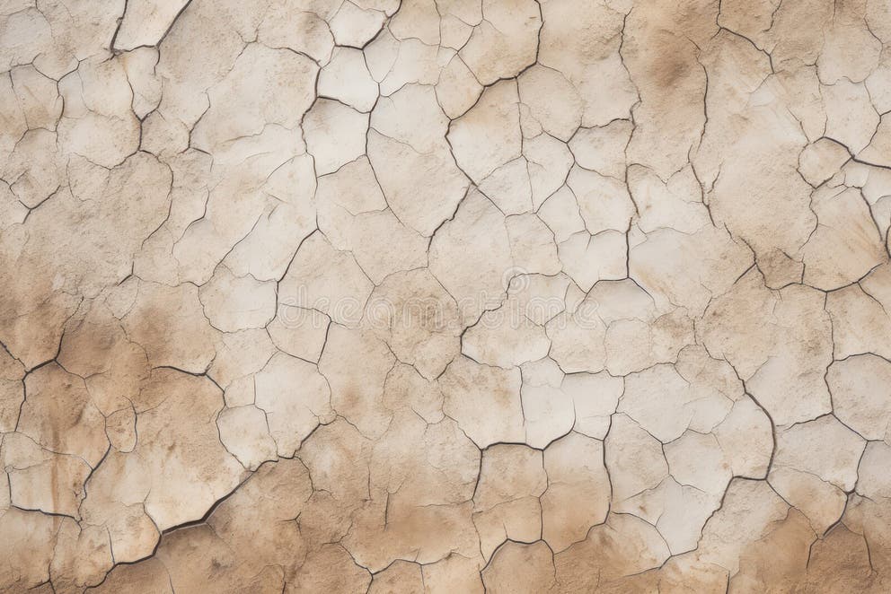 Processed Collage of Dry Cracked Earth Surface Texture. Background for Banner, Backdrop or ...