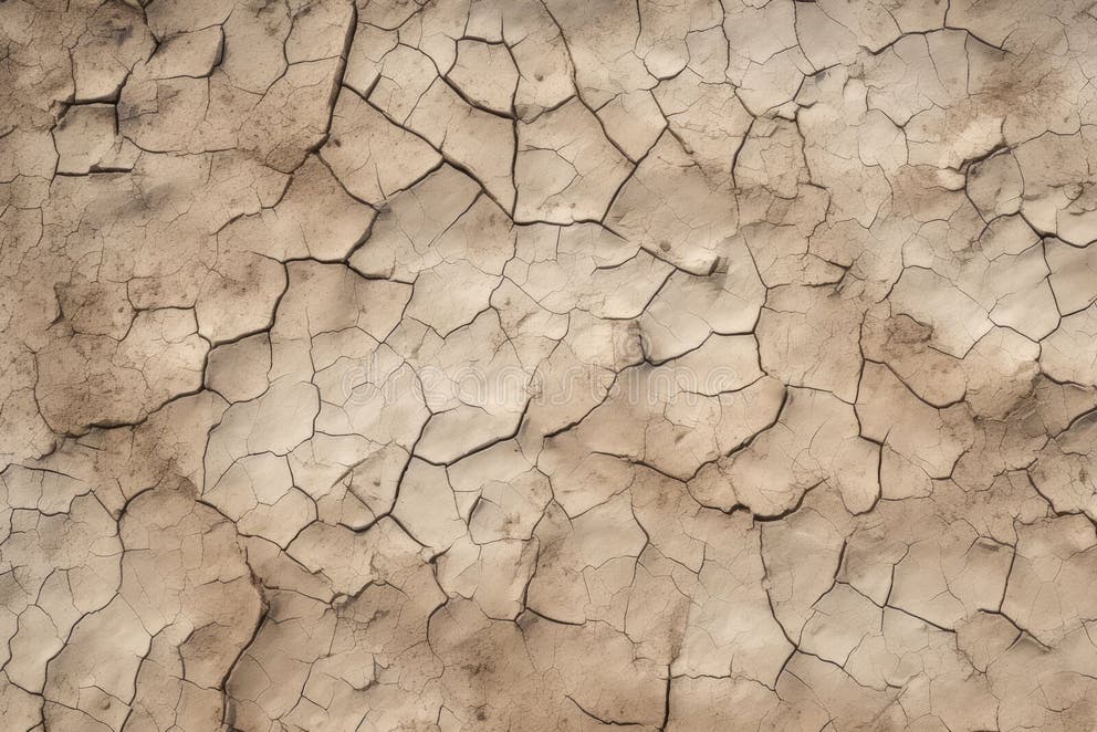 Processed Collage of Dry Cracked Earth Surface Texture. Background for Banner, Backdrop or ...