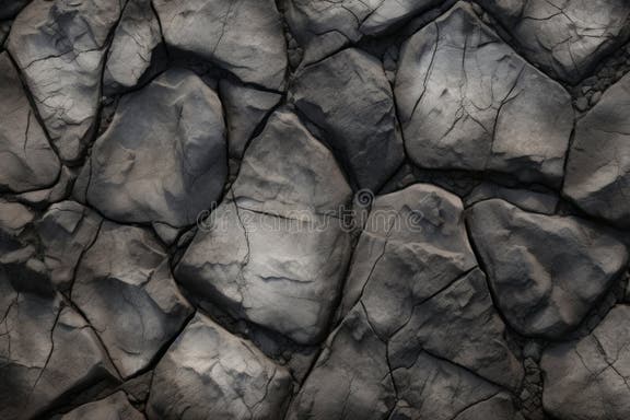 Processed Collage of Dry Grey Ground Stones Texture. Background for ...