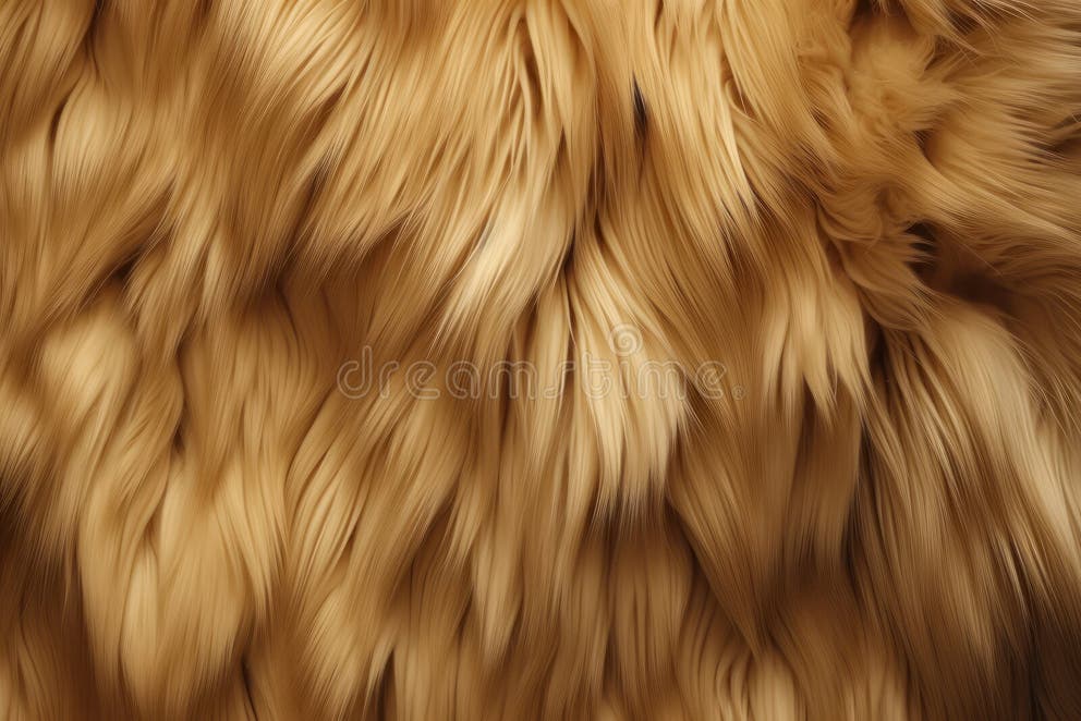 Processed Collage of Fluffy Animal Fur Surface Texture. Background for ...