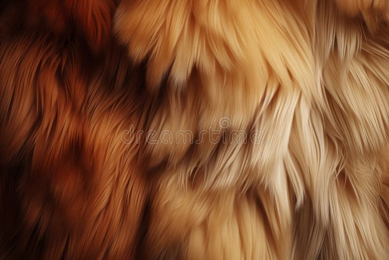 Processed Collage of Fluffy Animal Fur Surface Texture. Background for ...
