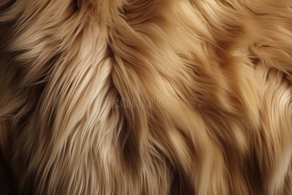 Processed Collage of Fluffy Animal Fur Surface Texture. Background for ...