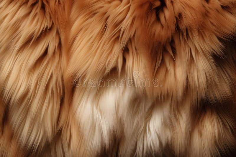 Processed Collage of Fluffy Animal Fur Surface Texture. Background for ...