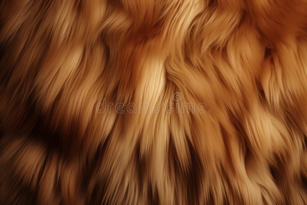 Processed Collage of Fluffy Animal Fur Surface Texture. Background for ...